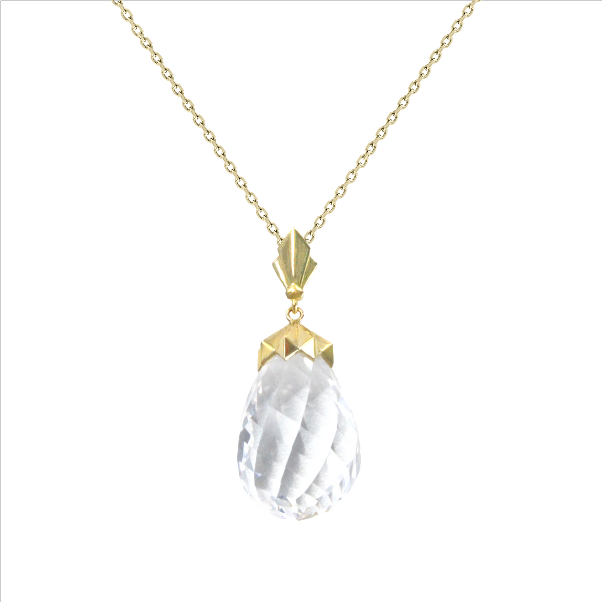 Pyramid Briolette Pendant | lovojewelry